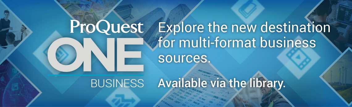 Trial Proquest One Business – consortium.lu